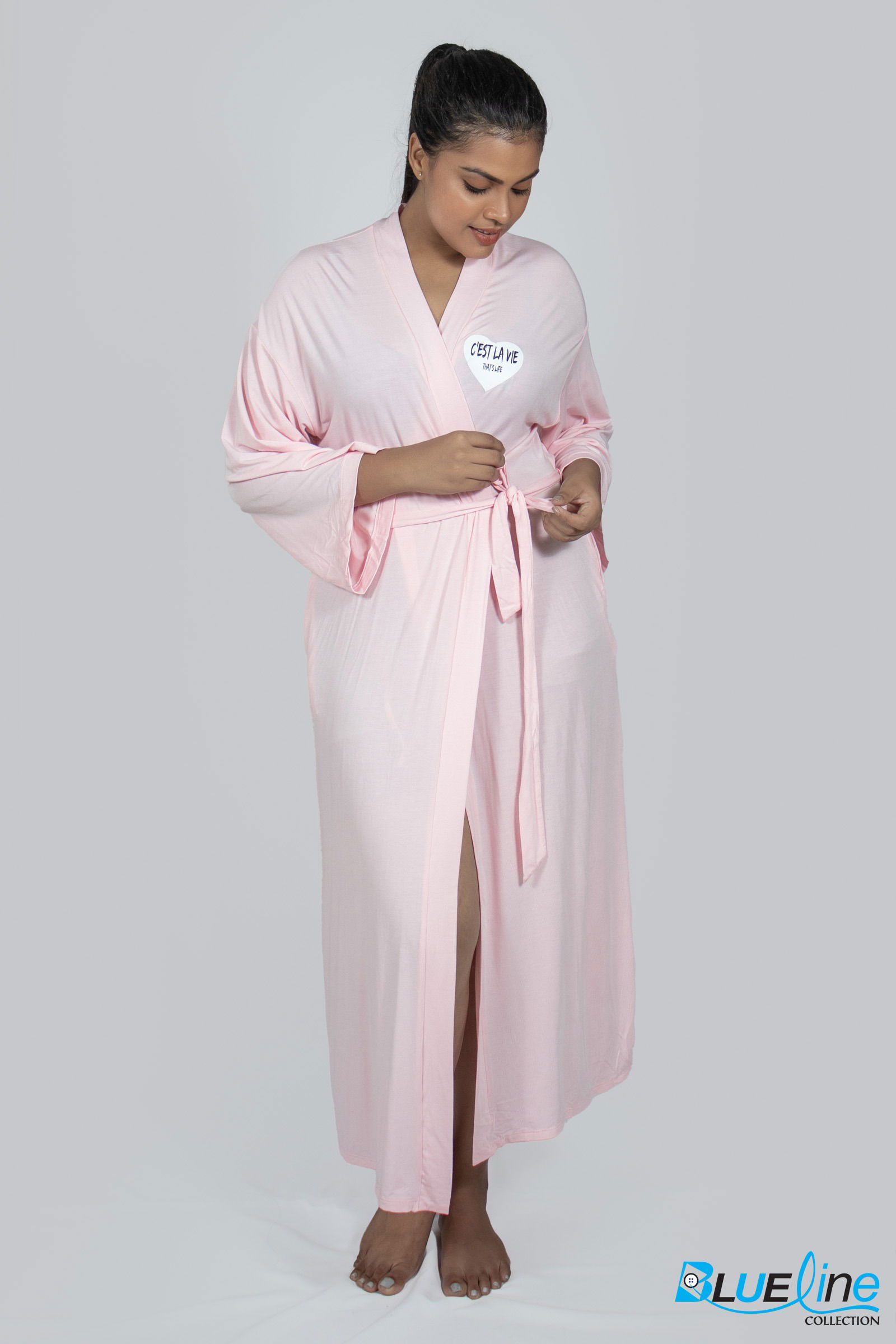 CASUAL NIGHT ROBE | Blue Line Collection
