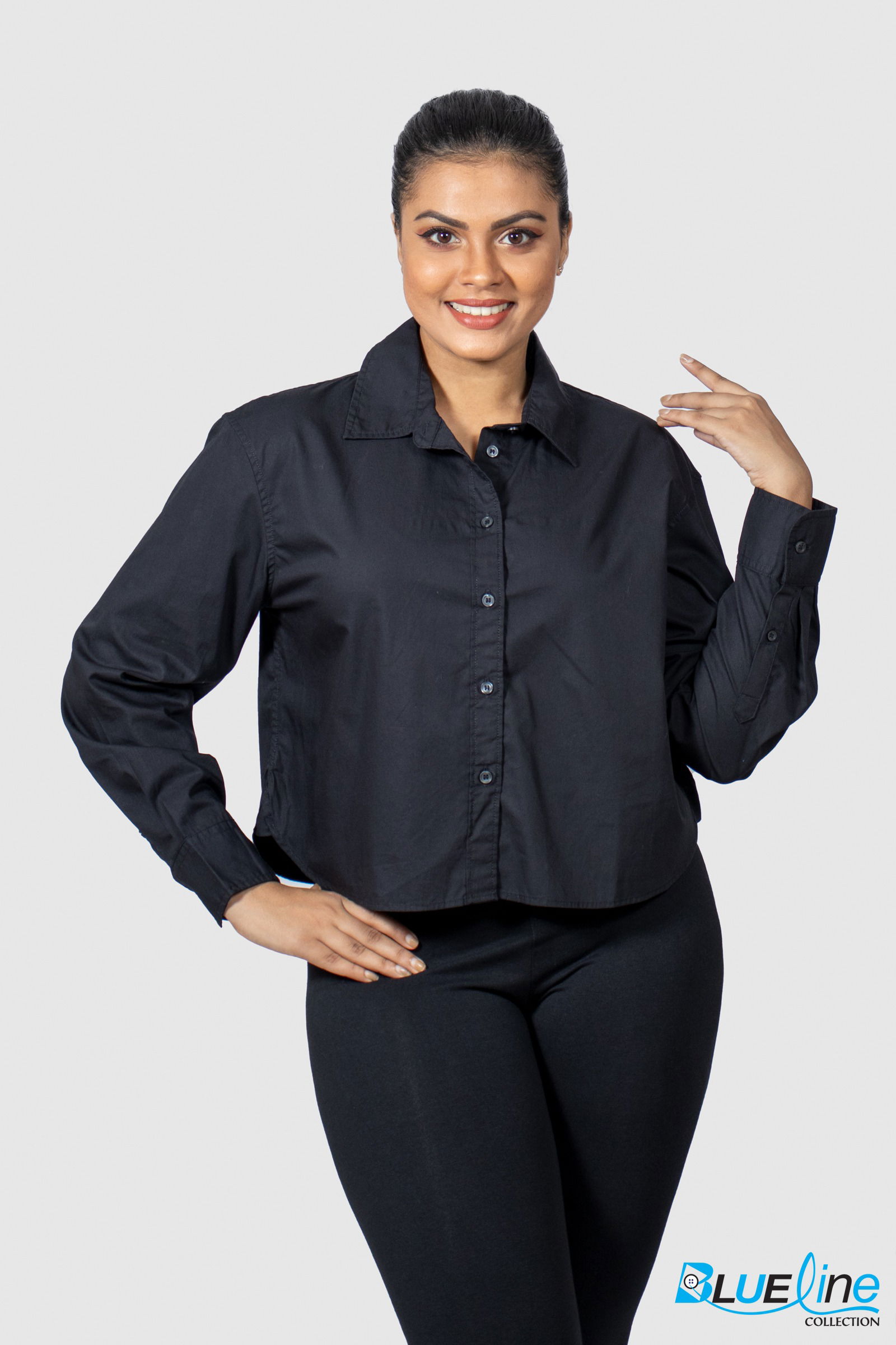 COTTON BOXY TOP | Blue Line Collection