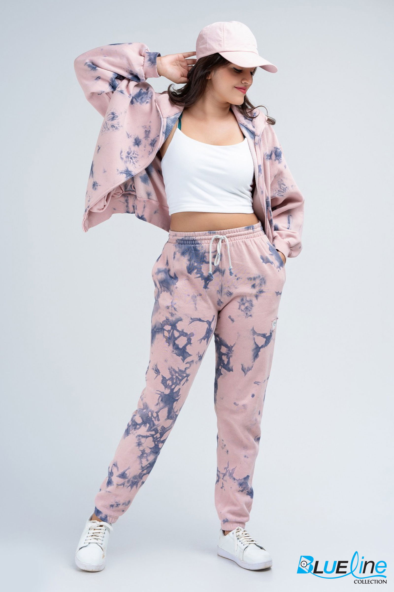 TIE DYE ZIPPER JACKET | Blue Line Collection