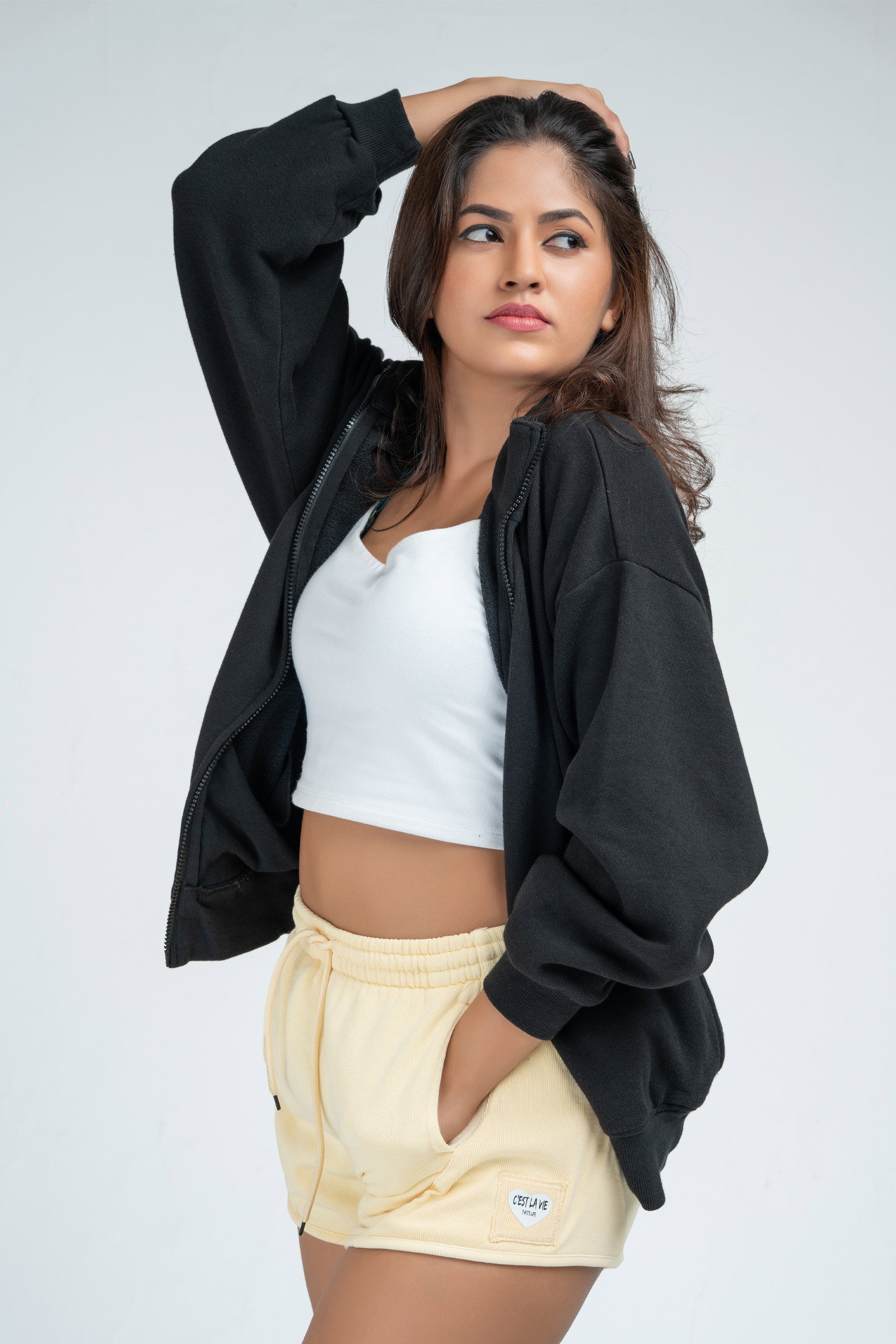FULL ZIP HIGH NECK SWEATSHIRT | Blue Line Collection