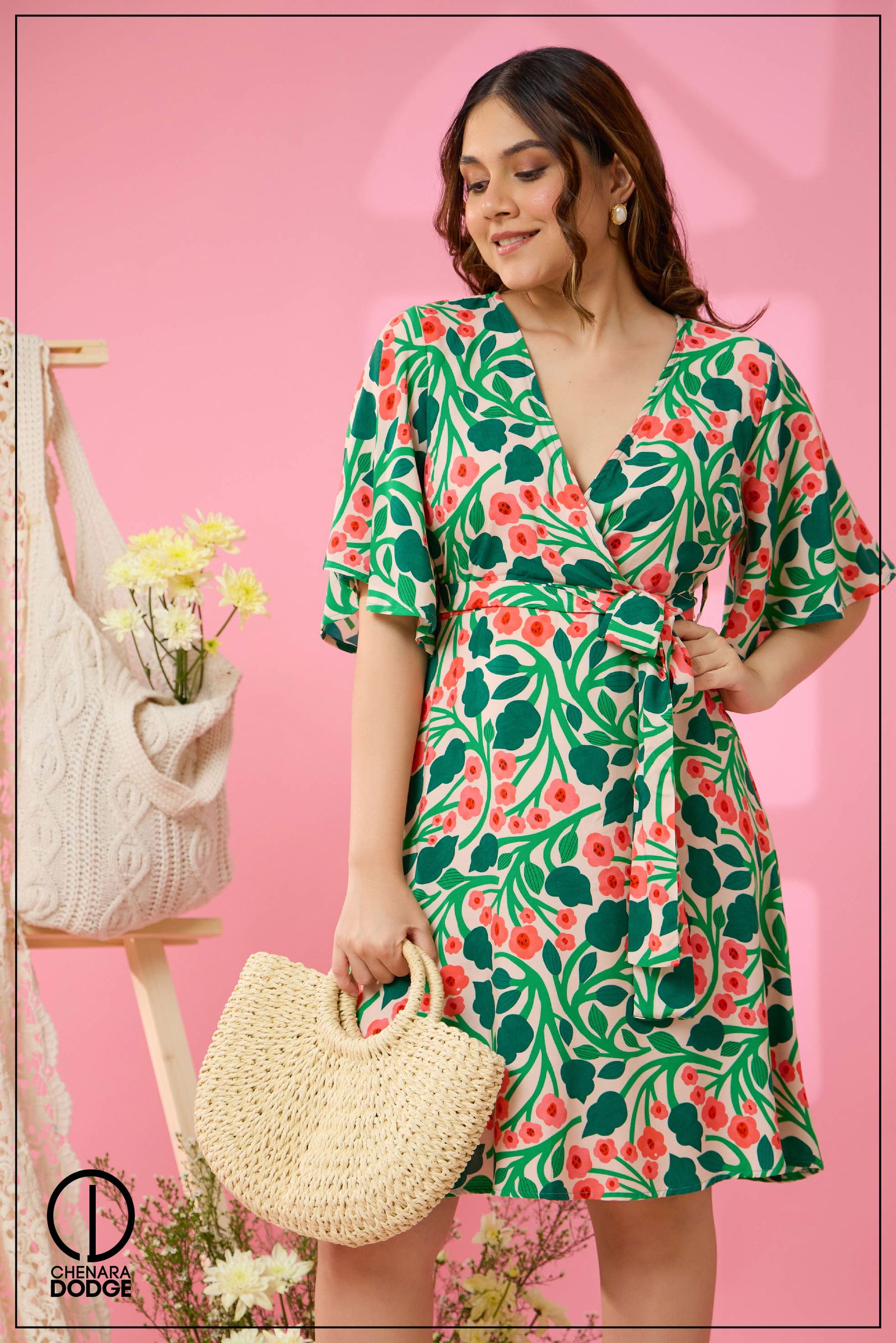 AMY CROSS OVER MINI DRESS