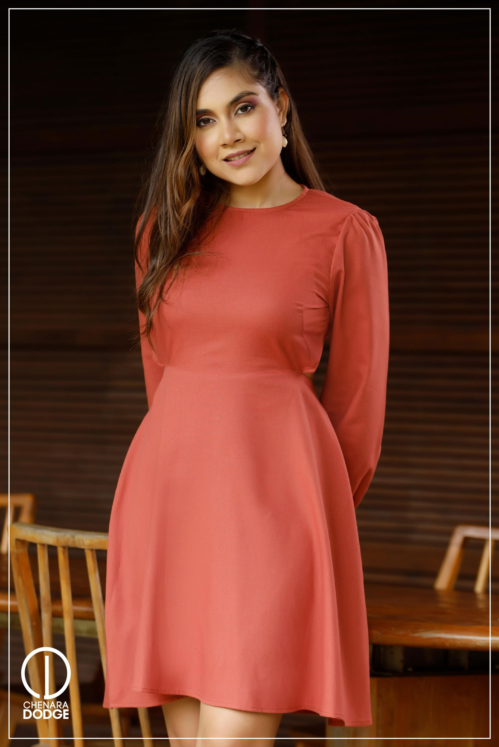 CHLOE BACK OPEN MINI DRESS