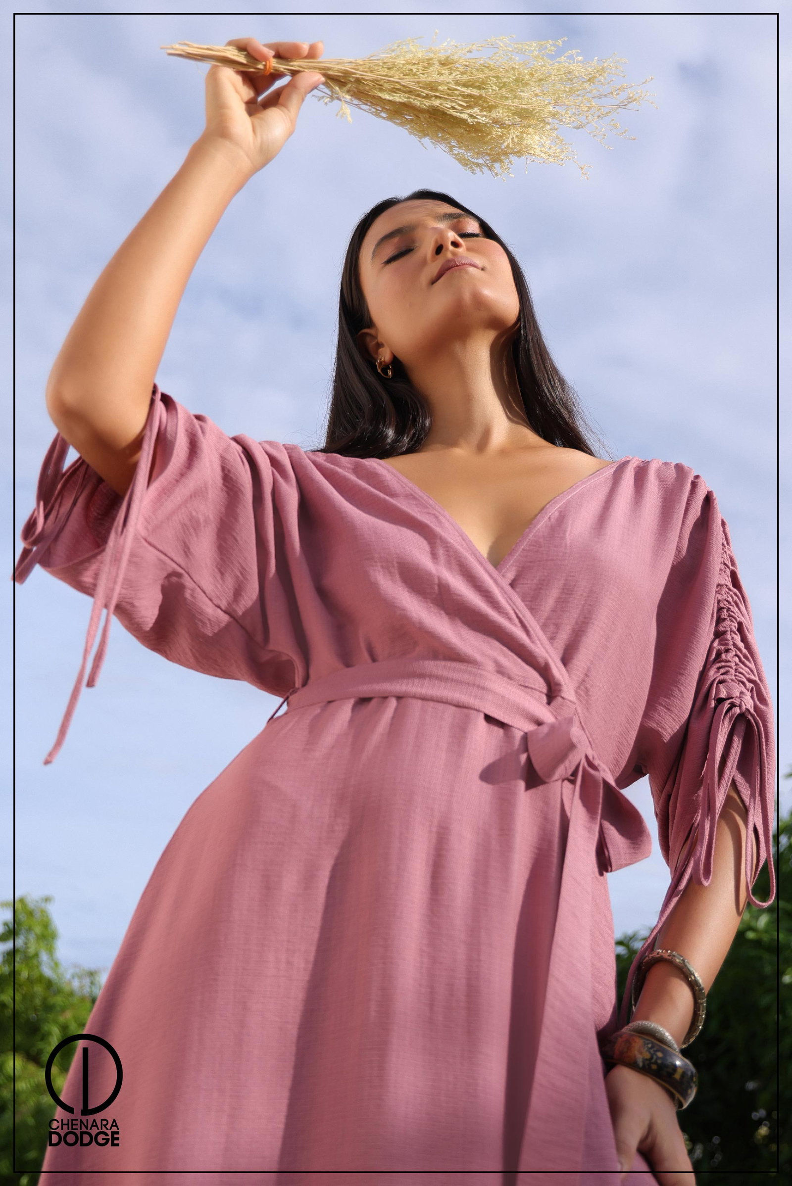 CLAIRE CROSS OVER MAXI DRESS