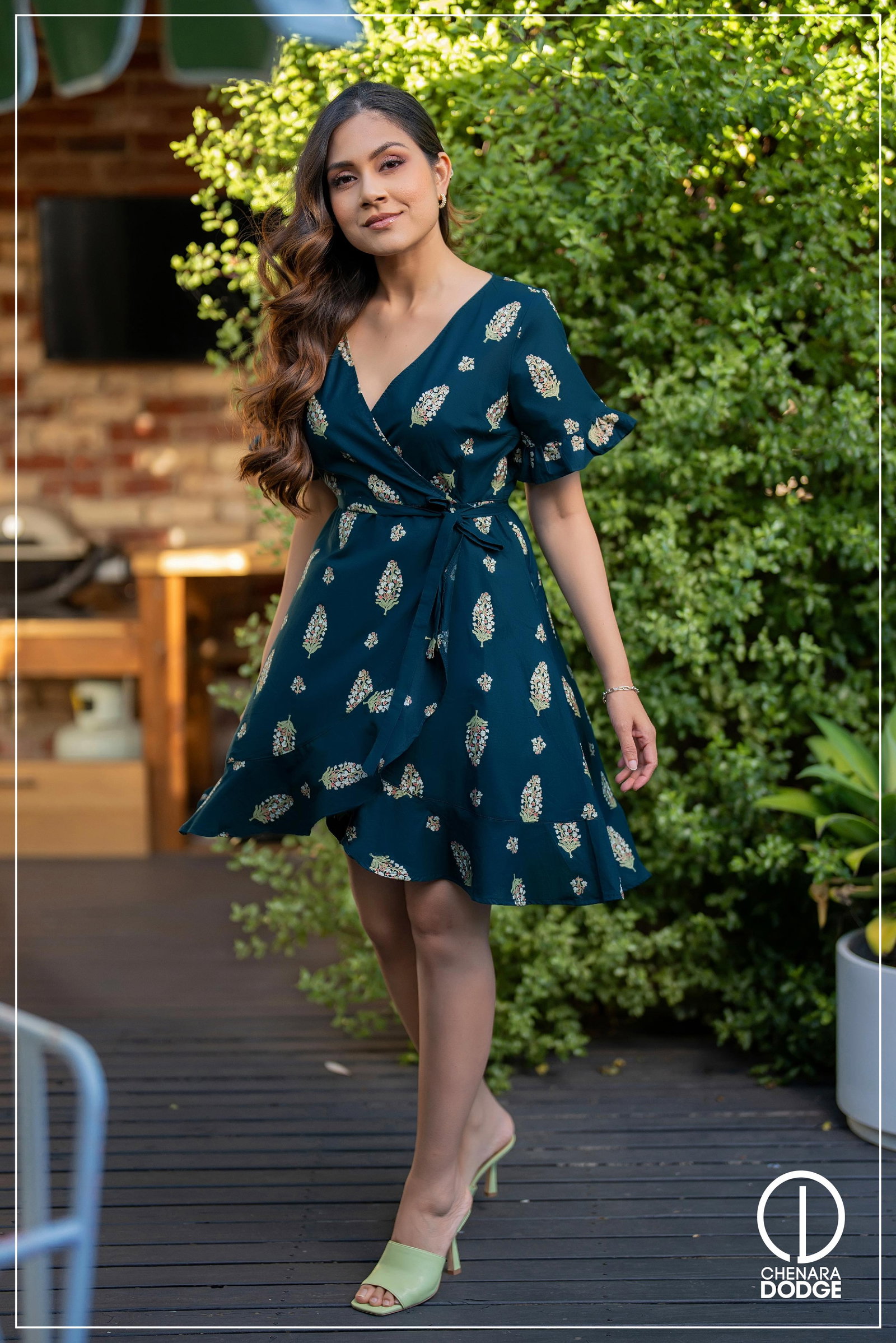 CLERA TIE UP MINI DRESS