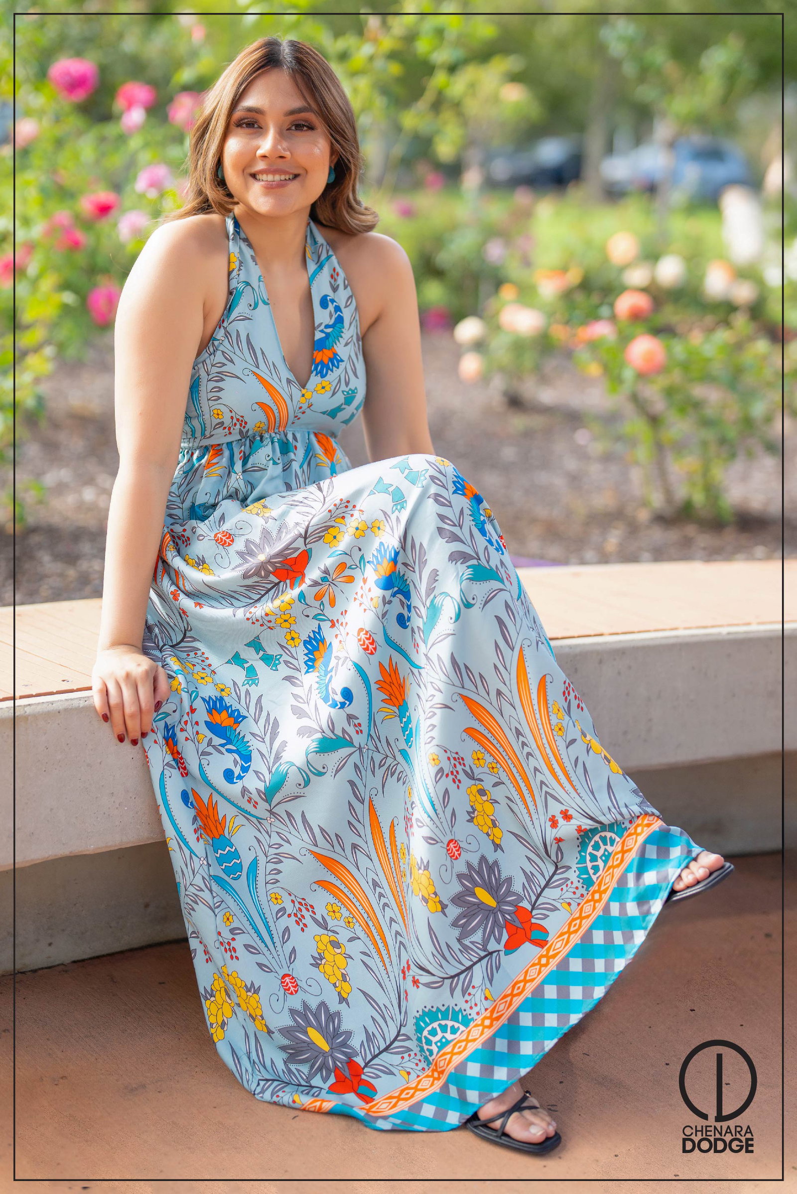 CORA HAITERNECK MAXI DRESS