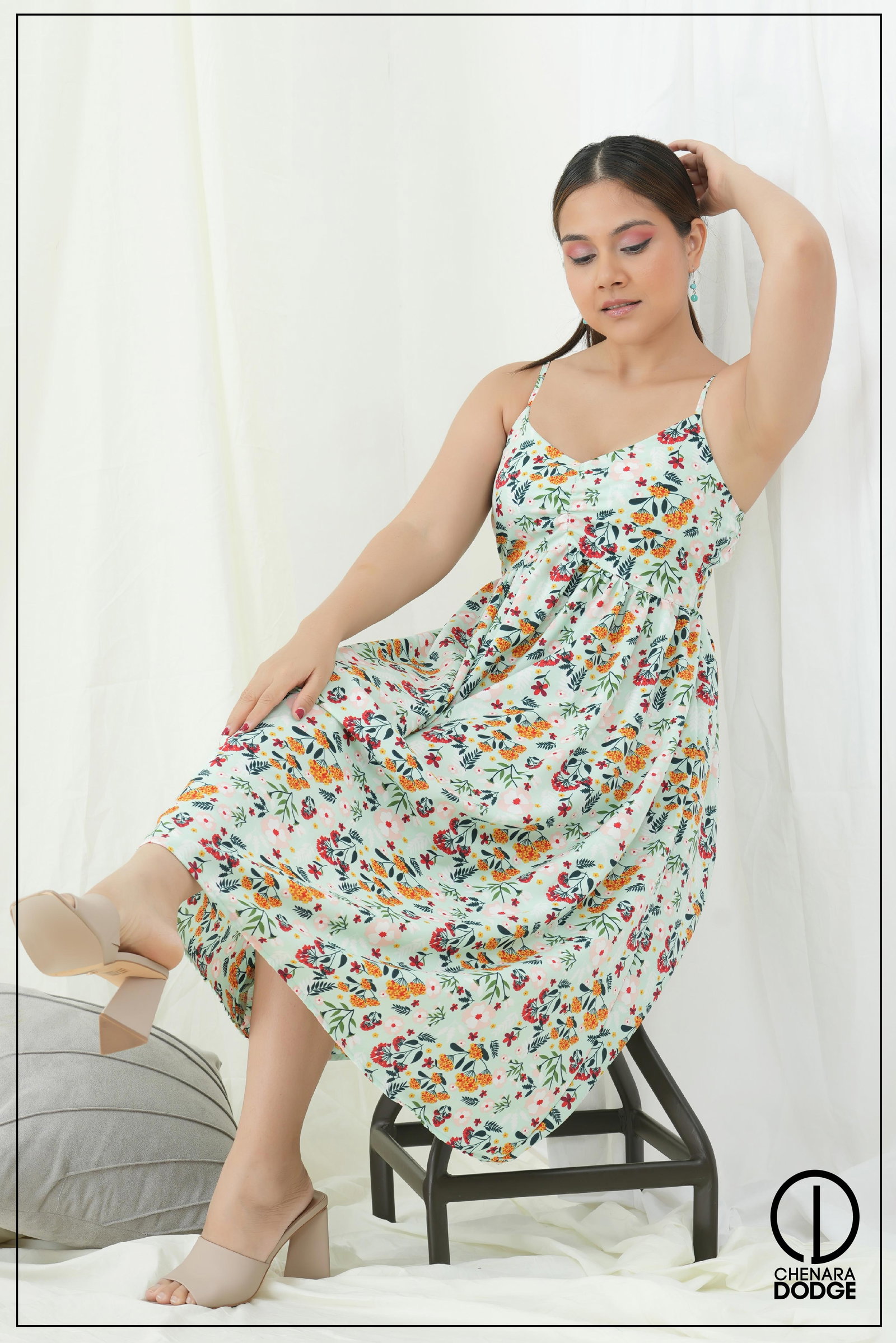 CORA PRINTED MIDI DRESS