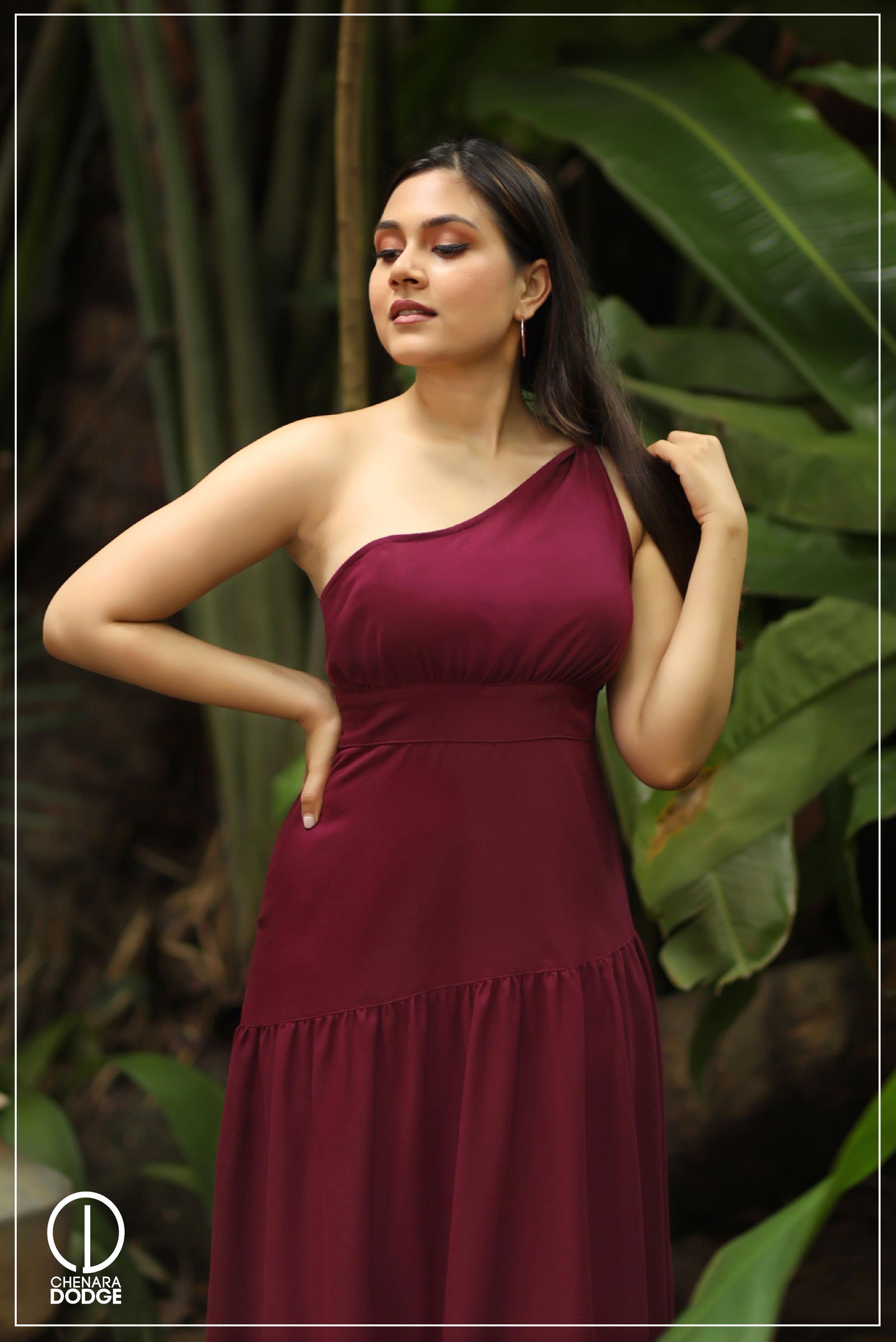 DEBBY ONE-SHOULDER MAXI DRESS-