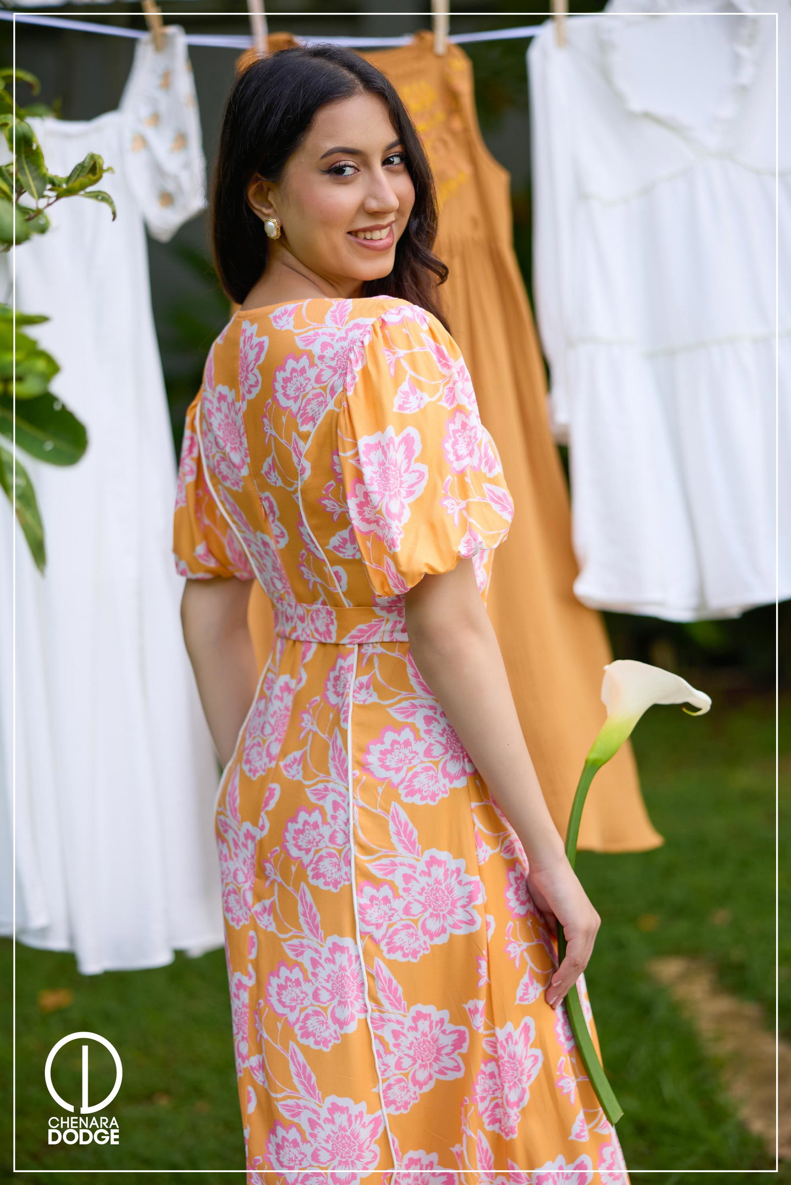 ELENA PUFF SLEEVE MAXI DRESS
