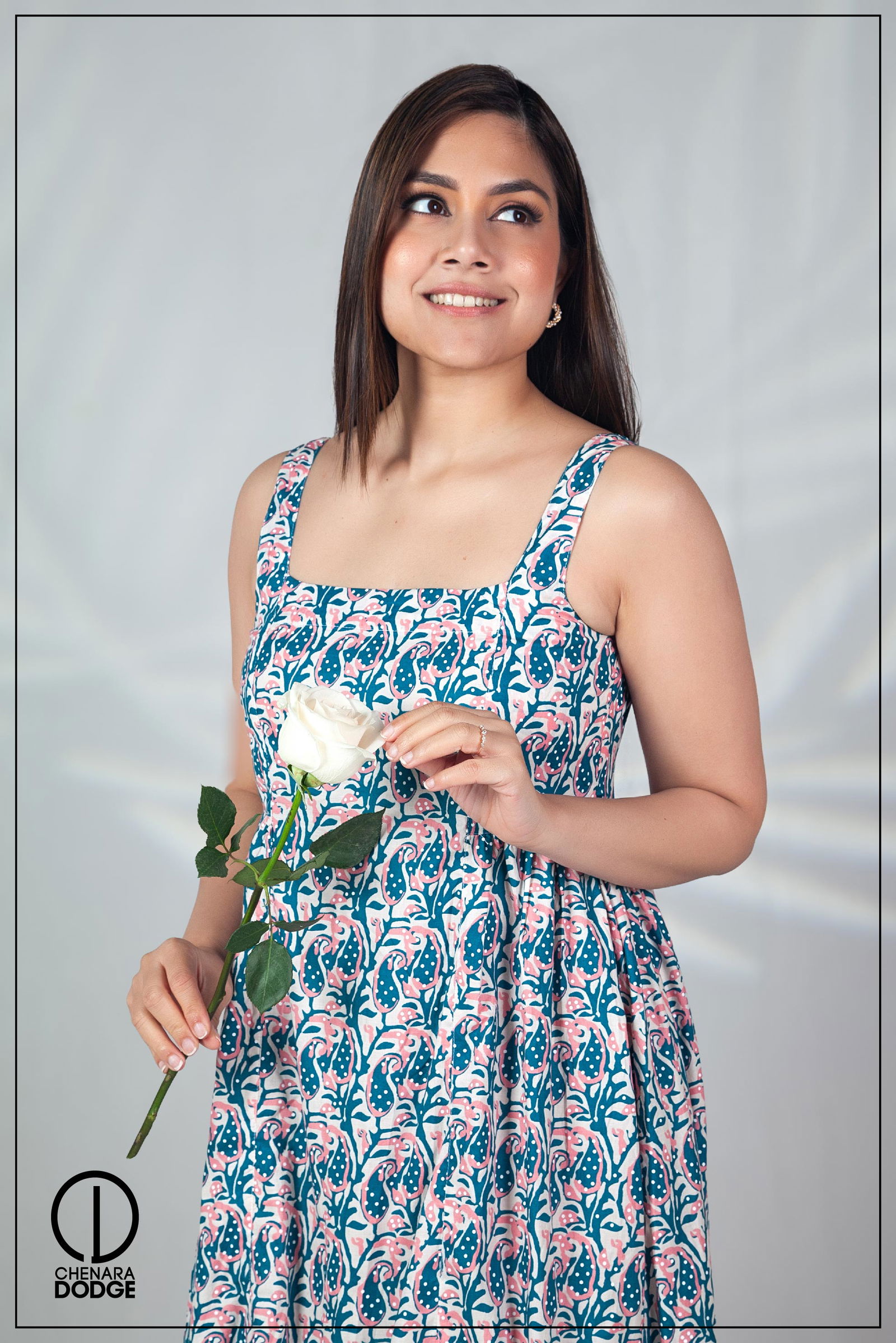 EVA SQUARE NECK MAXI DRESS