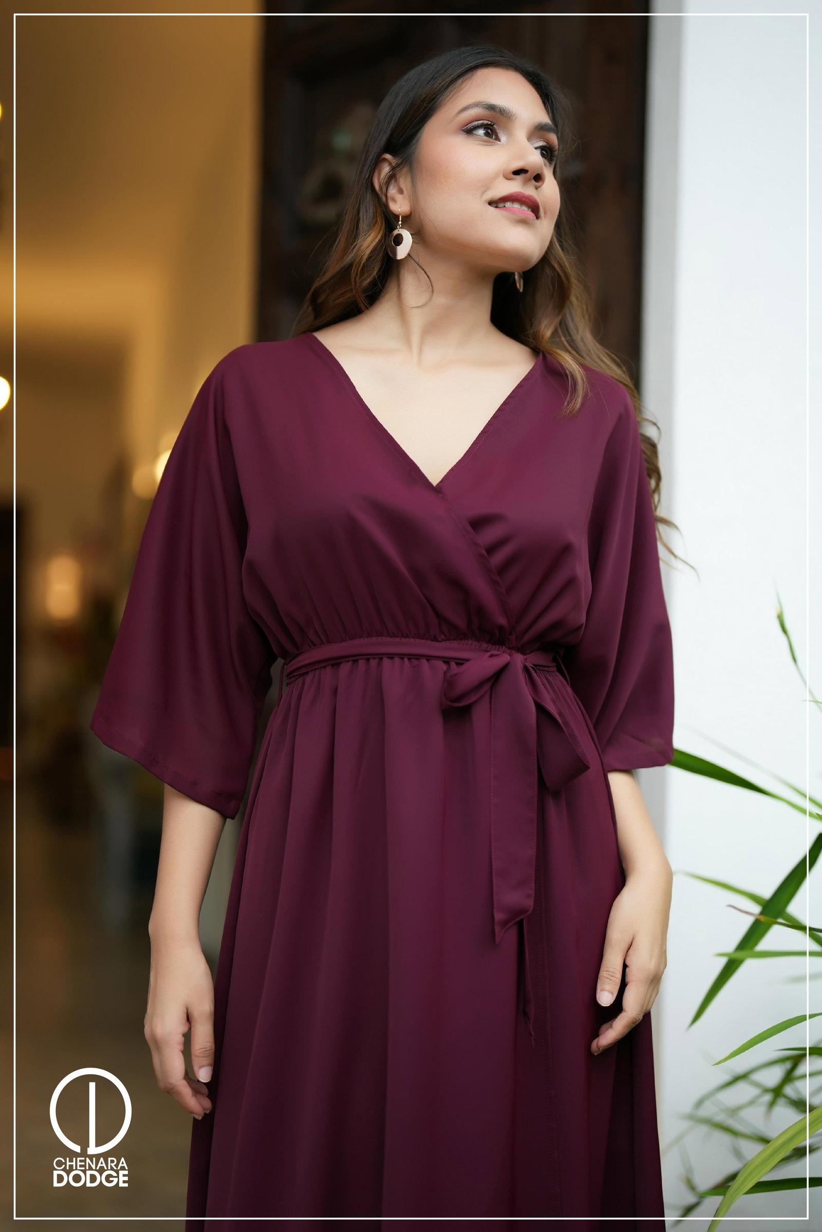 FELICIA CROSS OVER MIDI DRESS