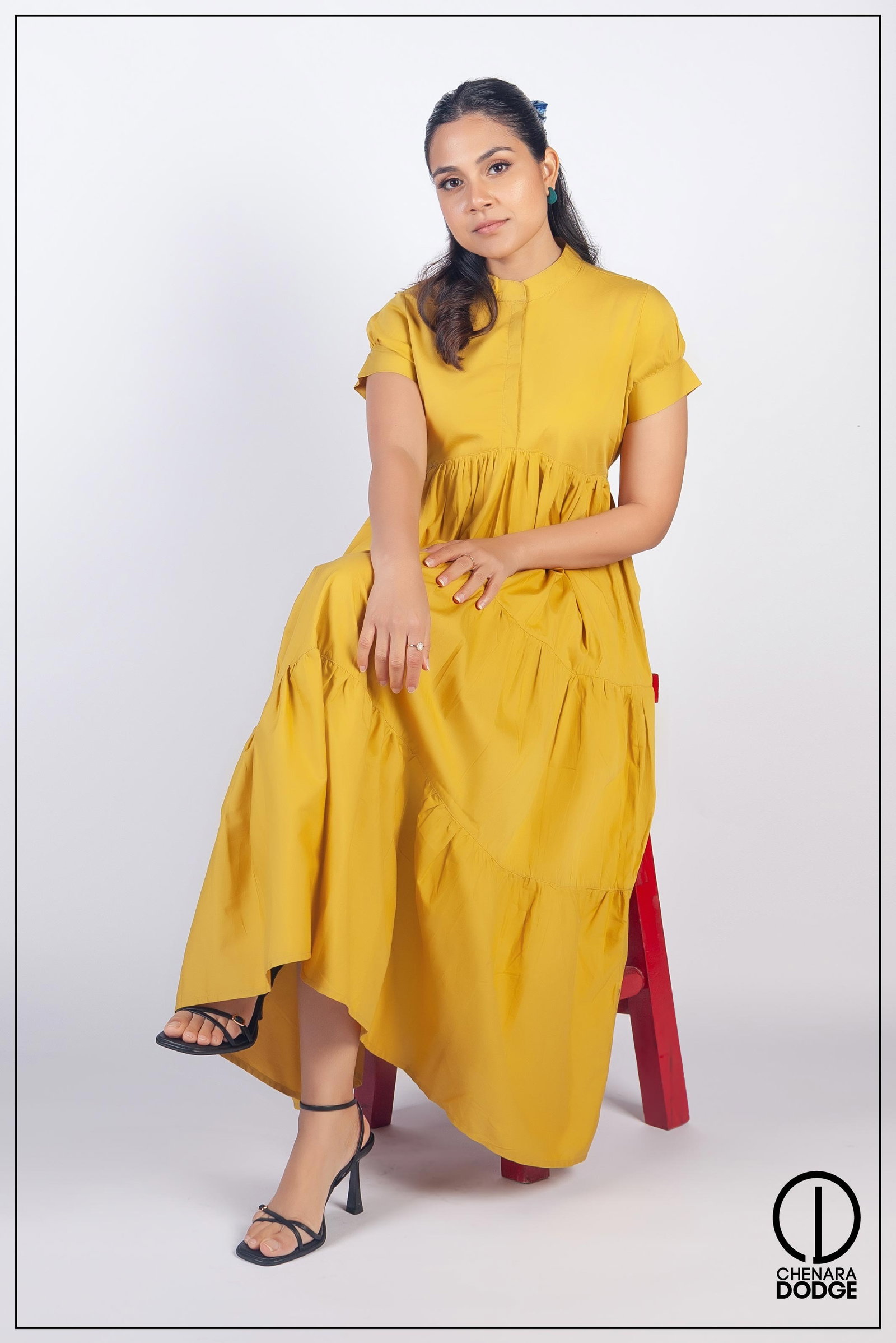 HAILEY HIGH NECK MIDI DRESS