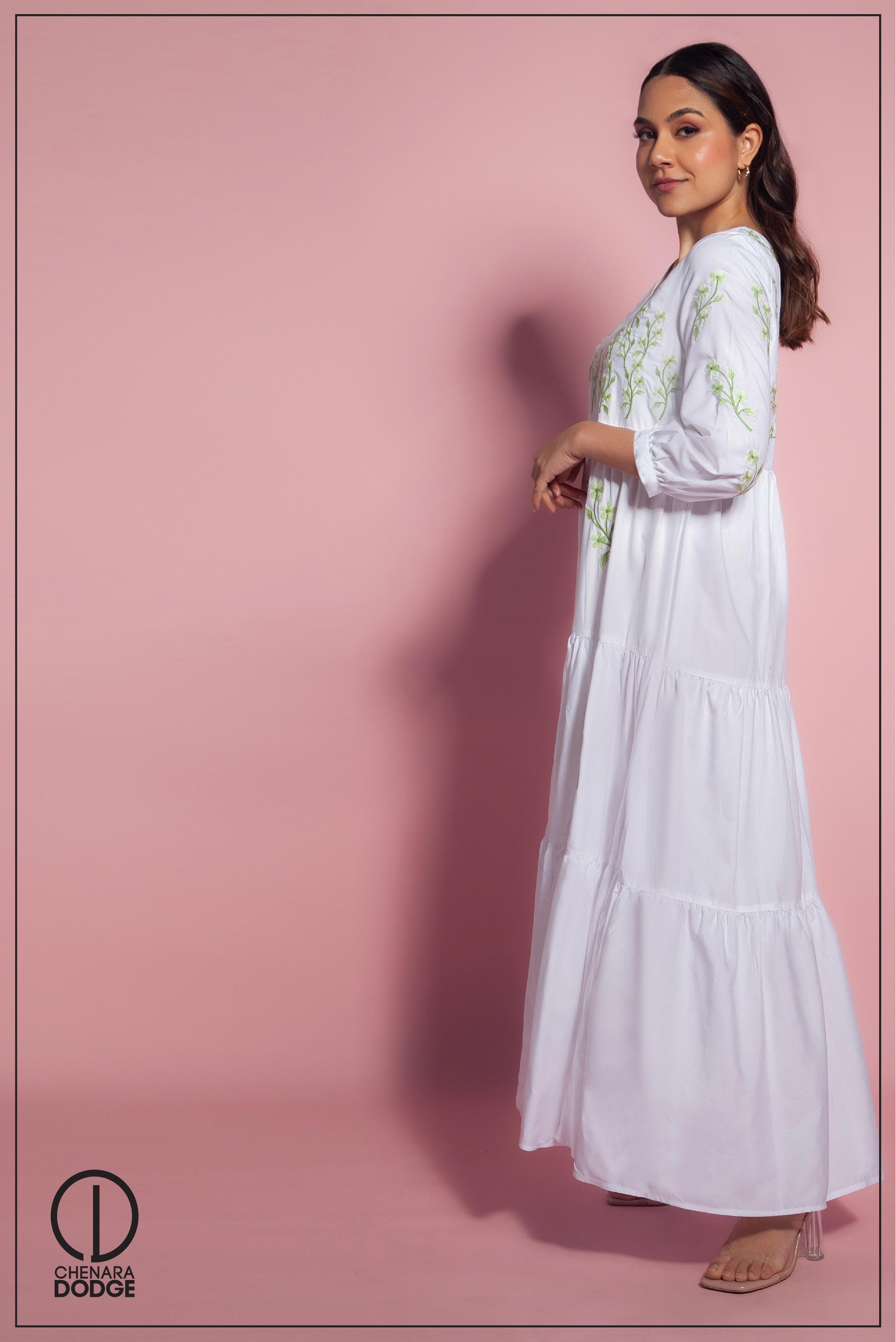 IVANNA EMBROIDERED MAXI DRESS