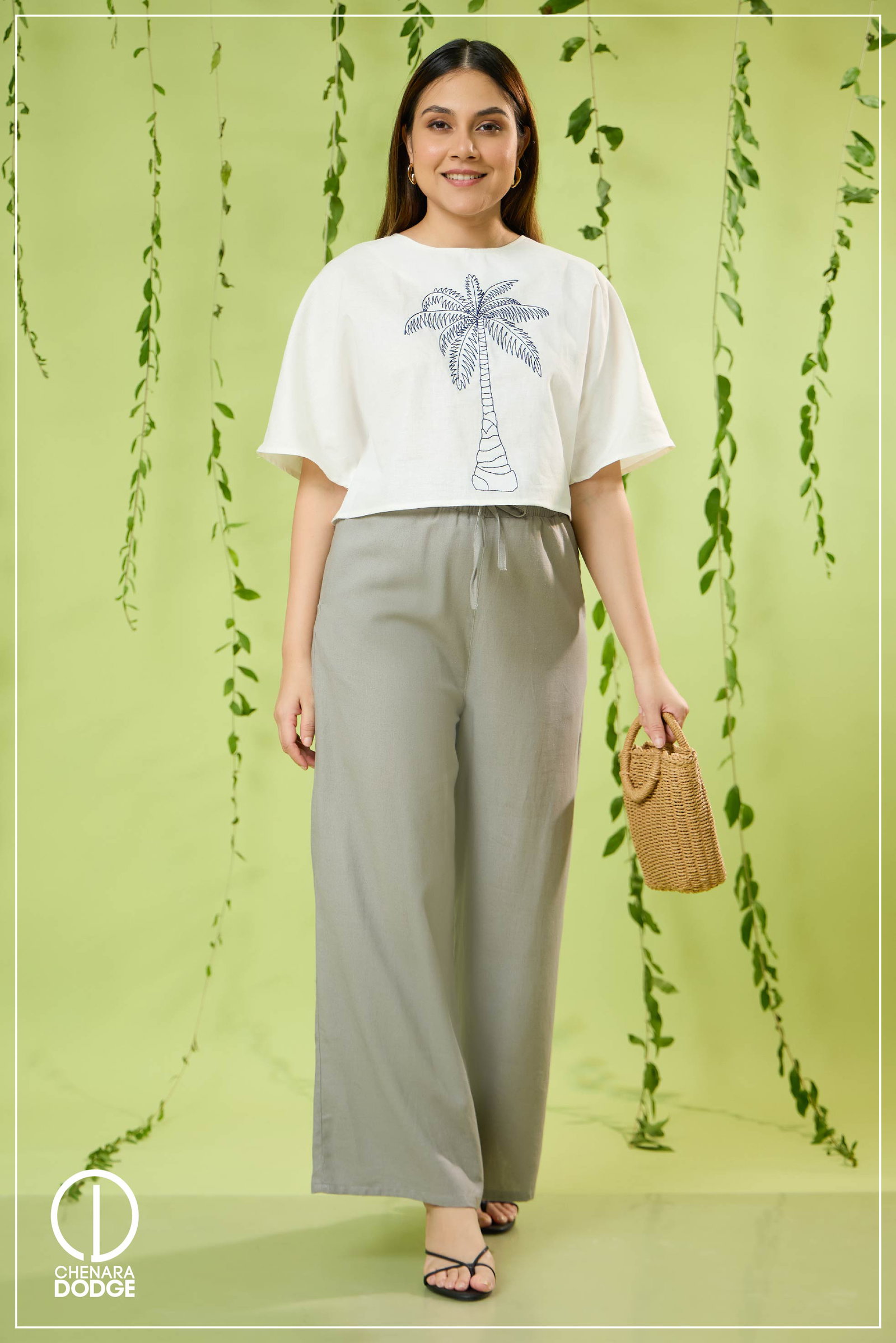 JADE EMBROIDERED TWO PICE SET