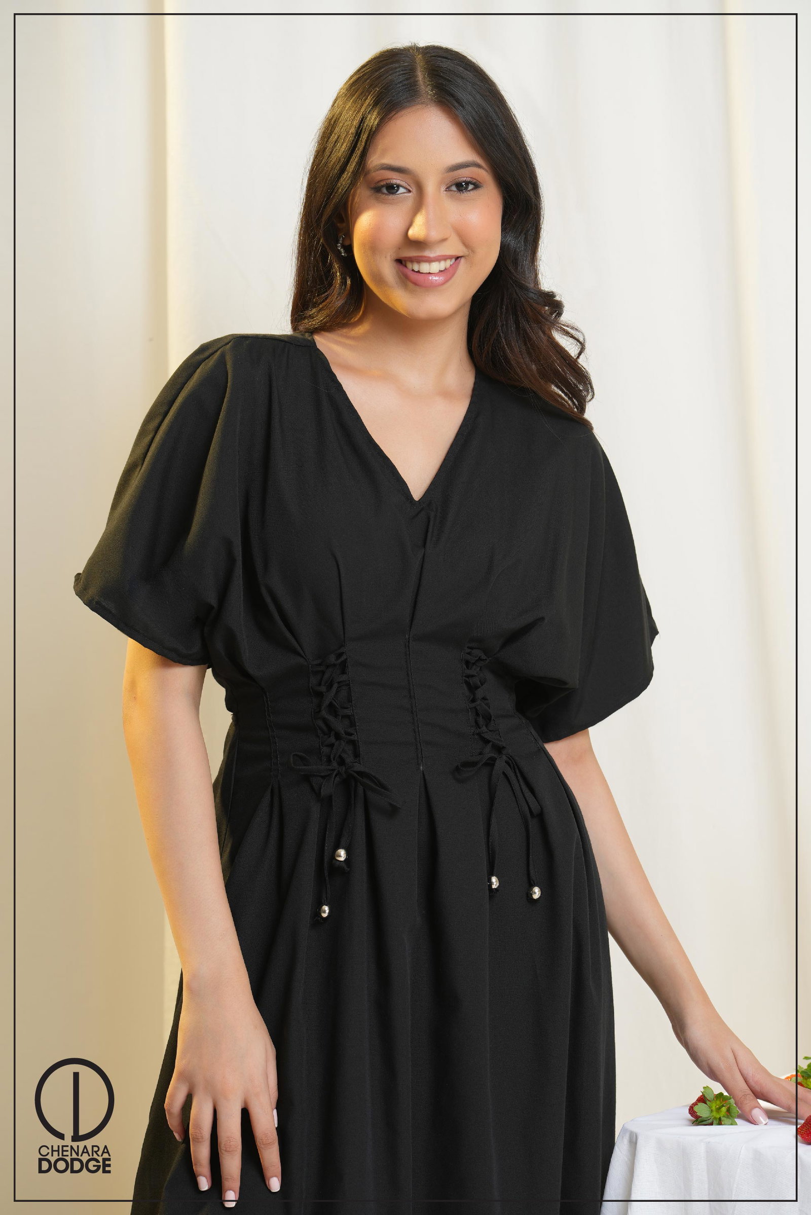 JADE PINTUCK MIDI DRESS