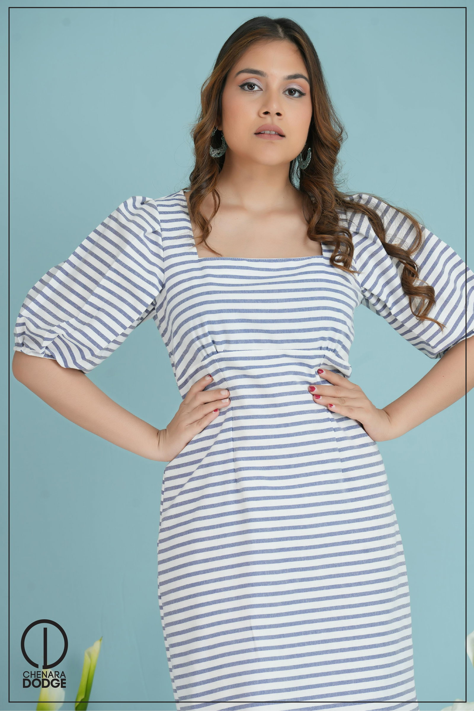 JENNY BACK DETAIL MIDI DRESS