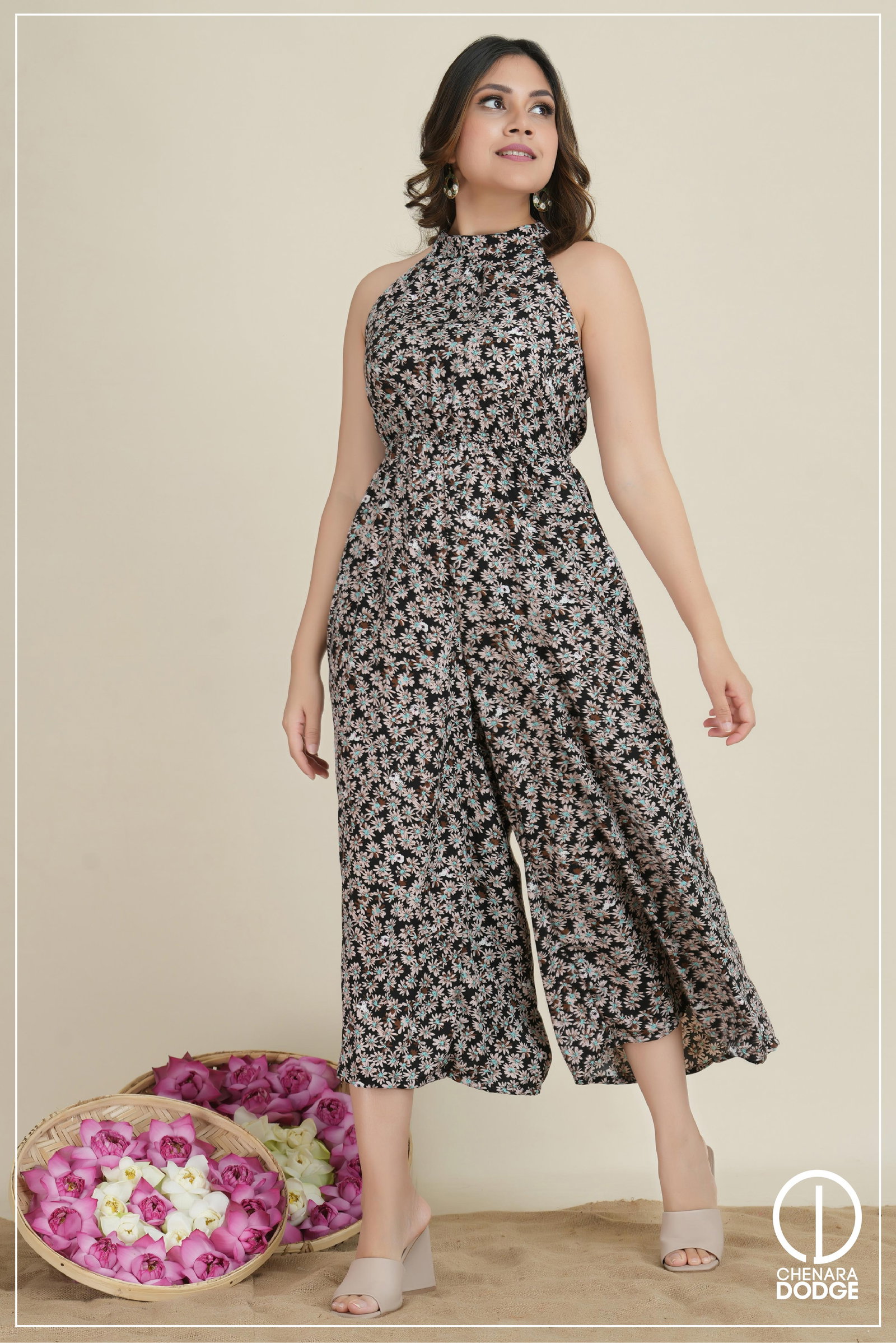 JULIE HALTER-NECK JUMPSUIT