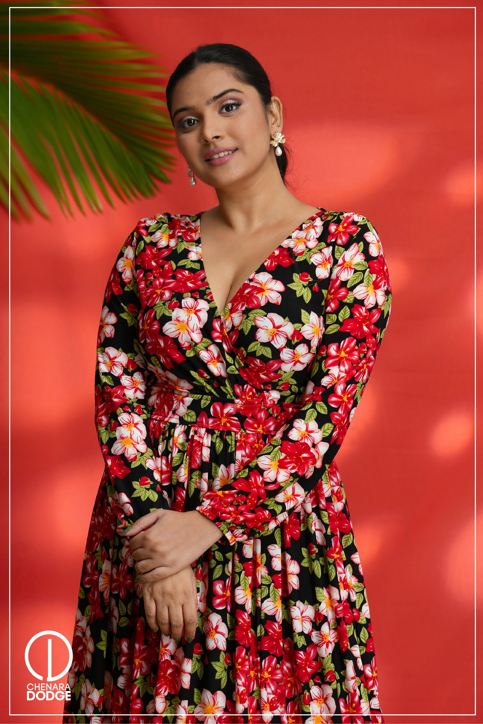 LIYA CROSS-OVER MAXI DRESS