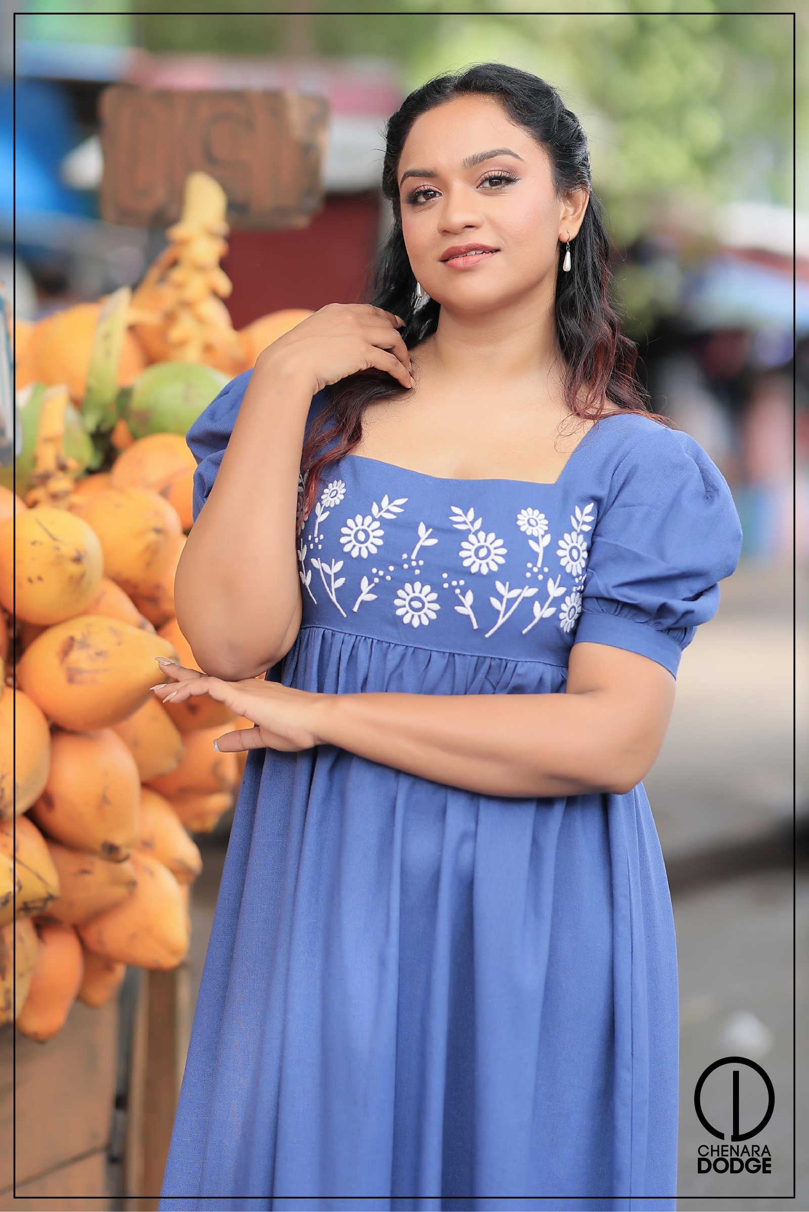 LIYARA BUSTIER MIDI DRESS