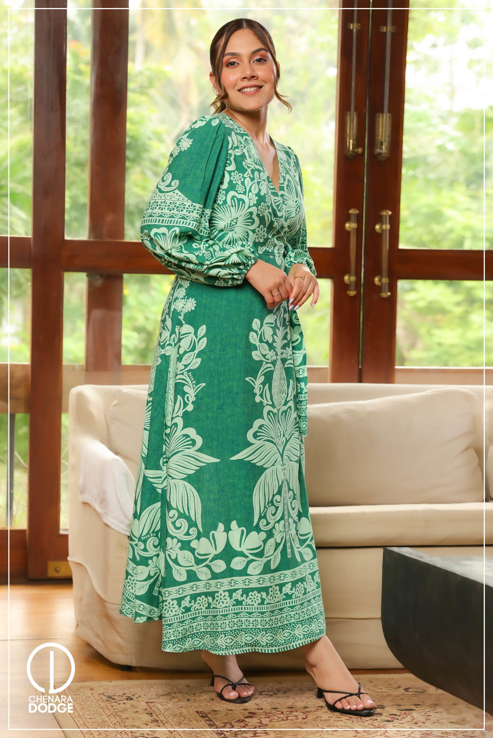 MAYA CROSS-OVER MAXI DRESS