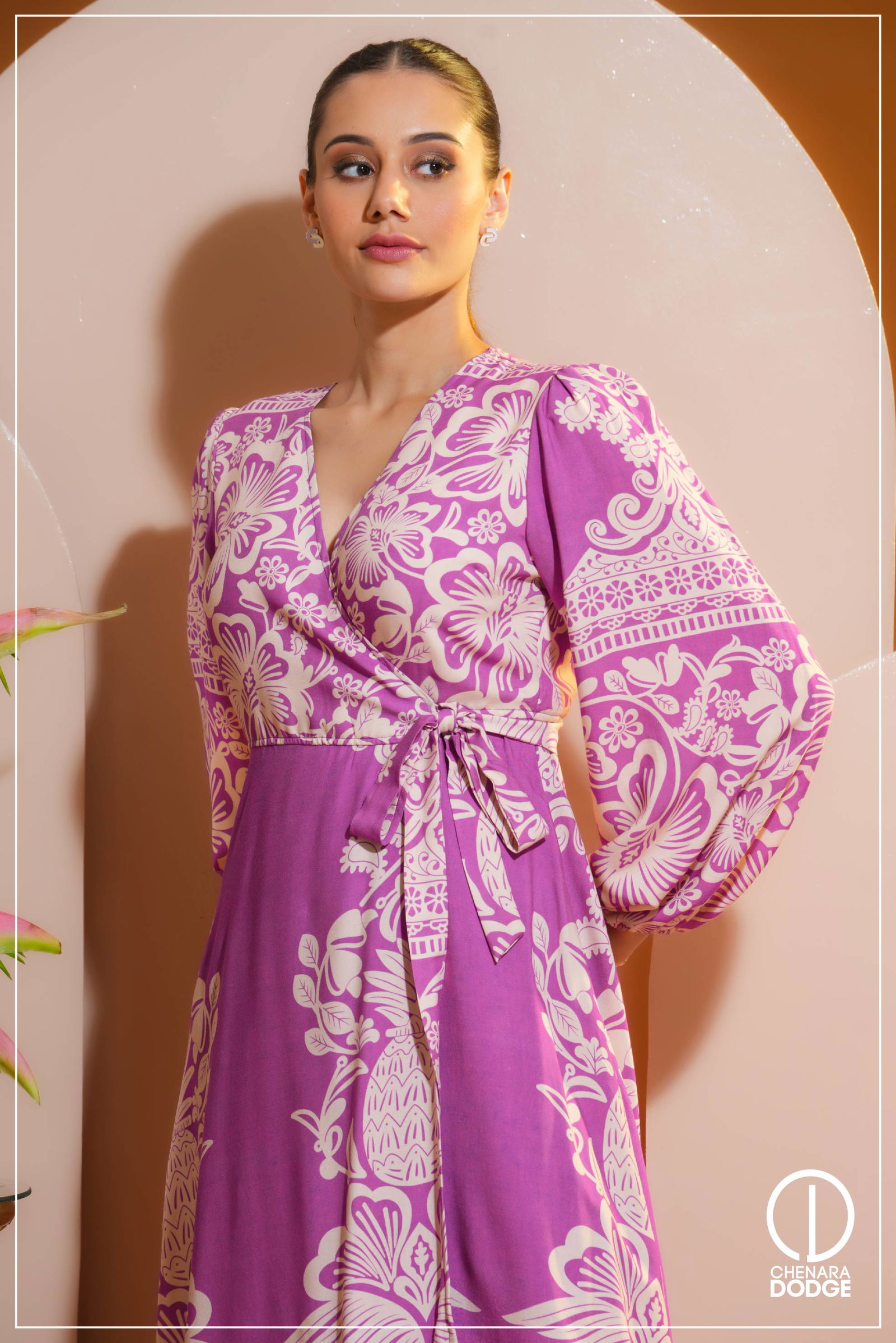 MAYA CROSS-OVER MAXI DRESS