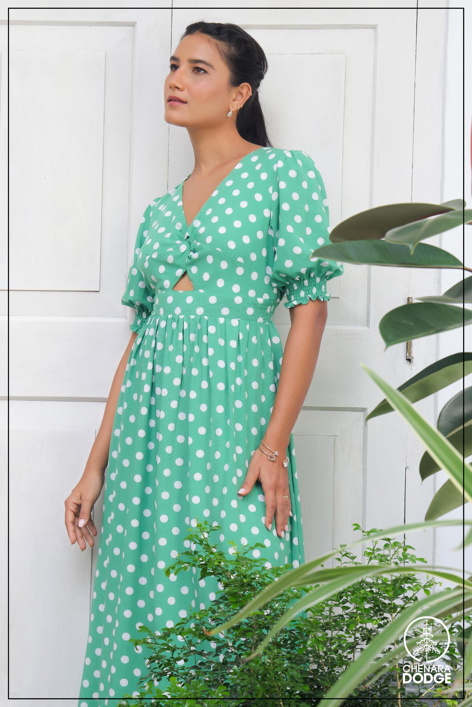 MERIDA FRONT WRAP MAXI DRESS