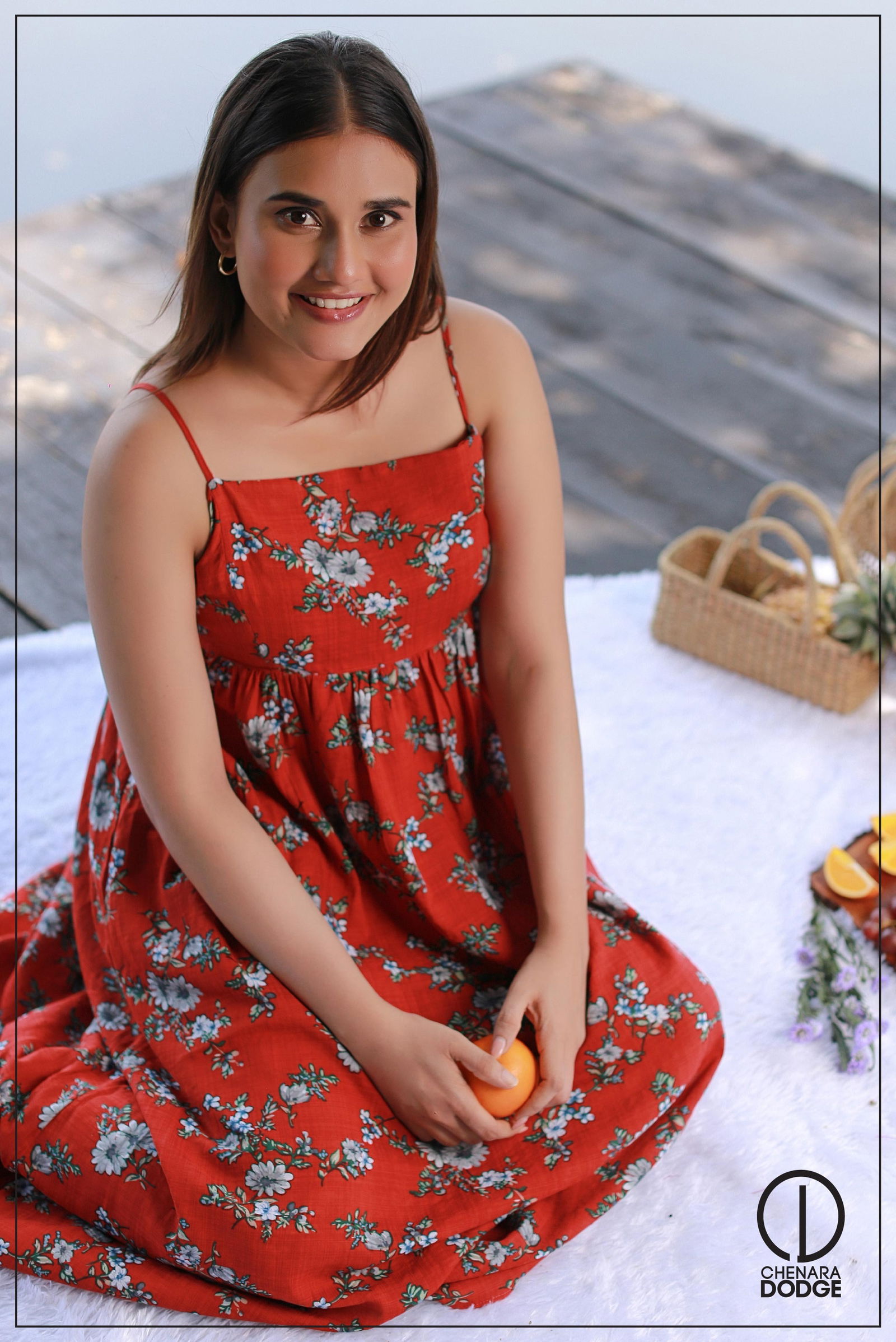 RACHEL STRAP MIDI DRESS