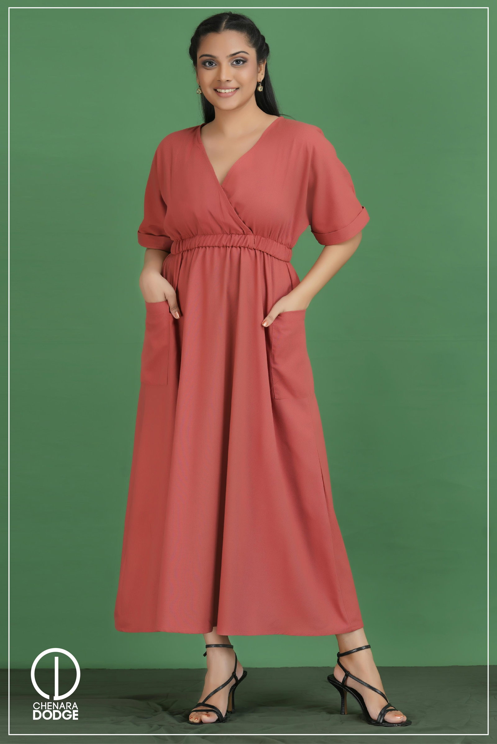 SOPHIA CROSS-OVER MAXI DRESS