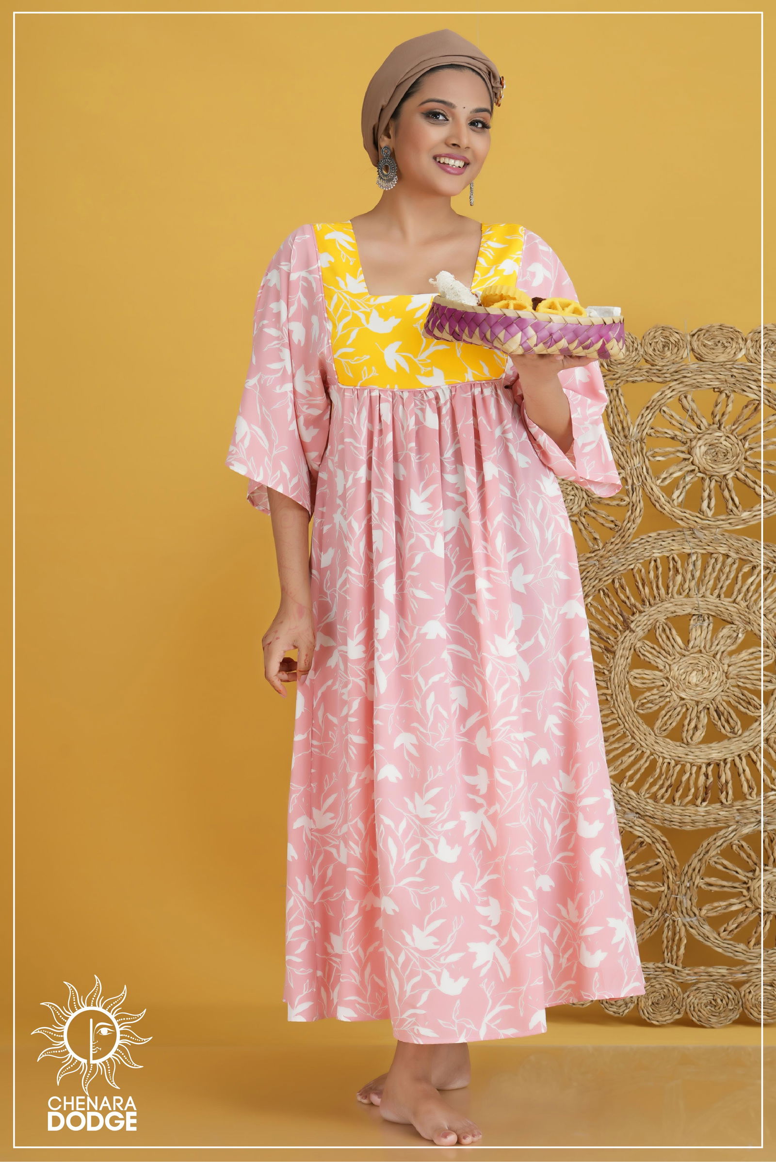 TILLY TWO-TONE MIDI DRESS-