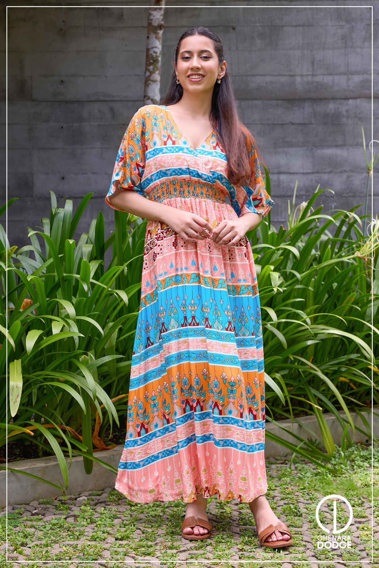 ZUBI CROSS OVER MAXI DRESS