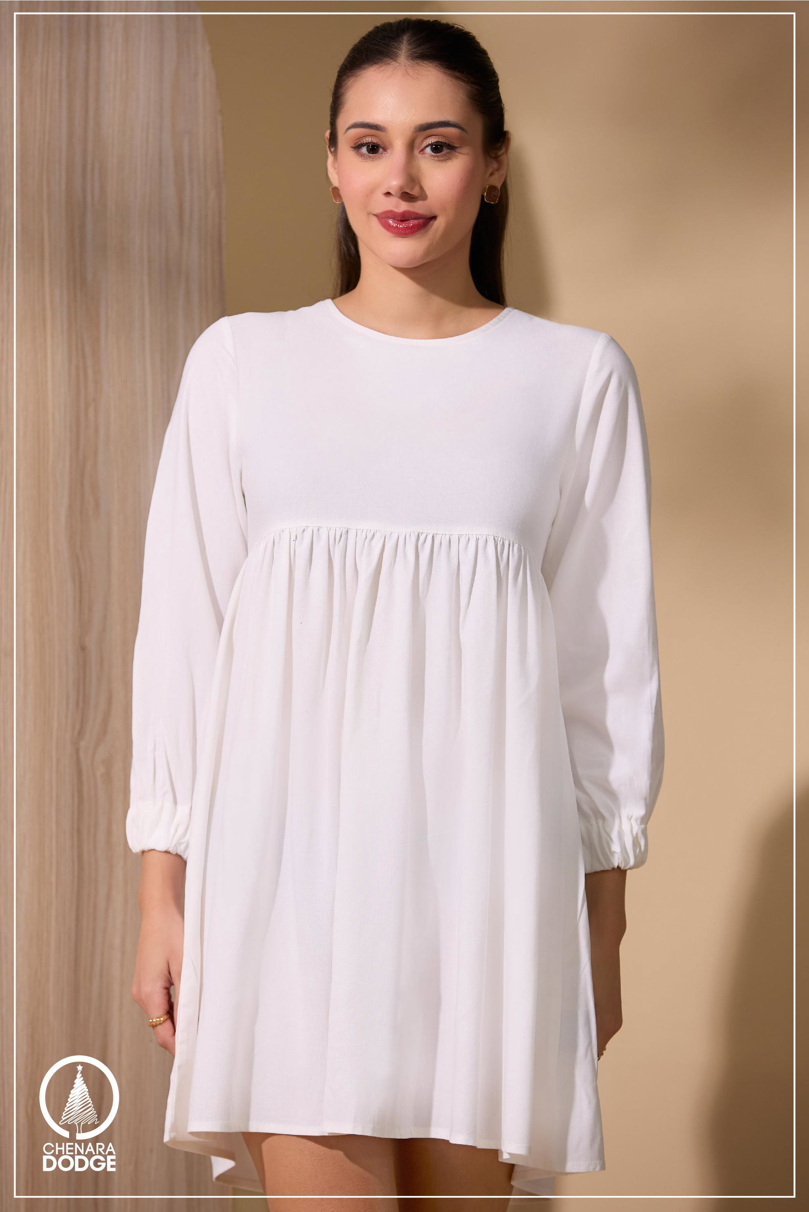 FIONA HIGH NECK MINI DRESS