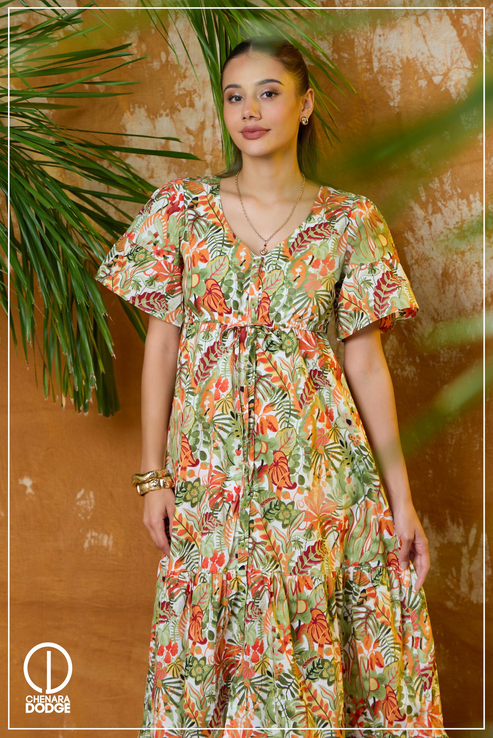 ISABEL V-NECK MAXI DRESS
