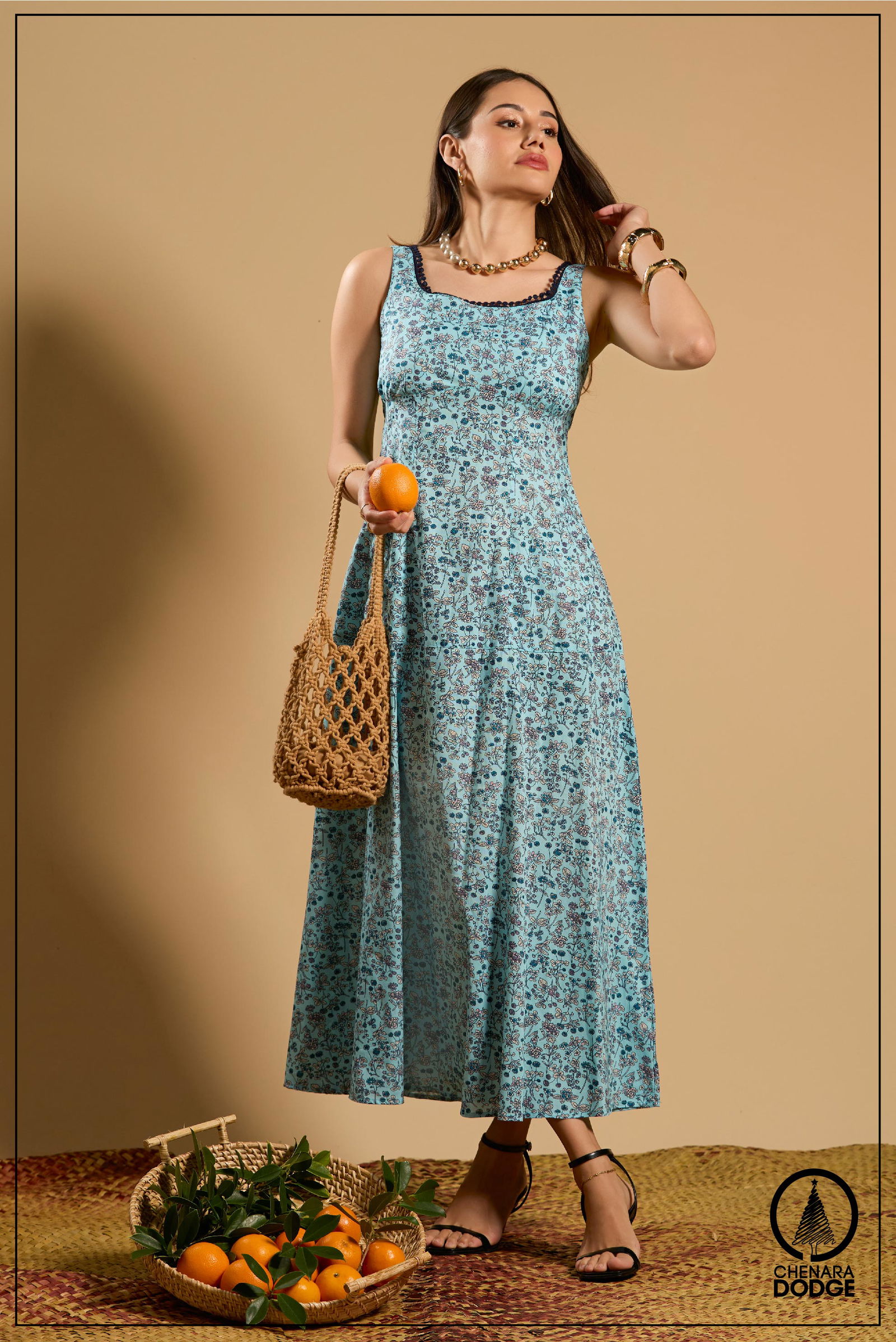 LILA BUSTIER MAXI DRESS