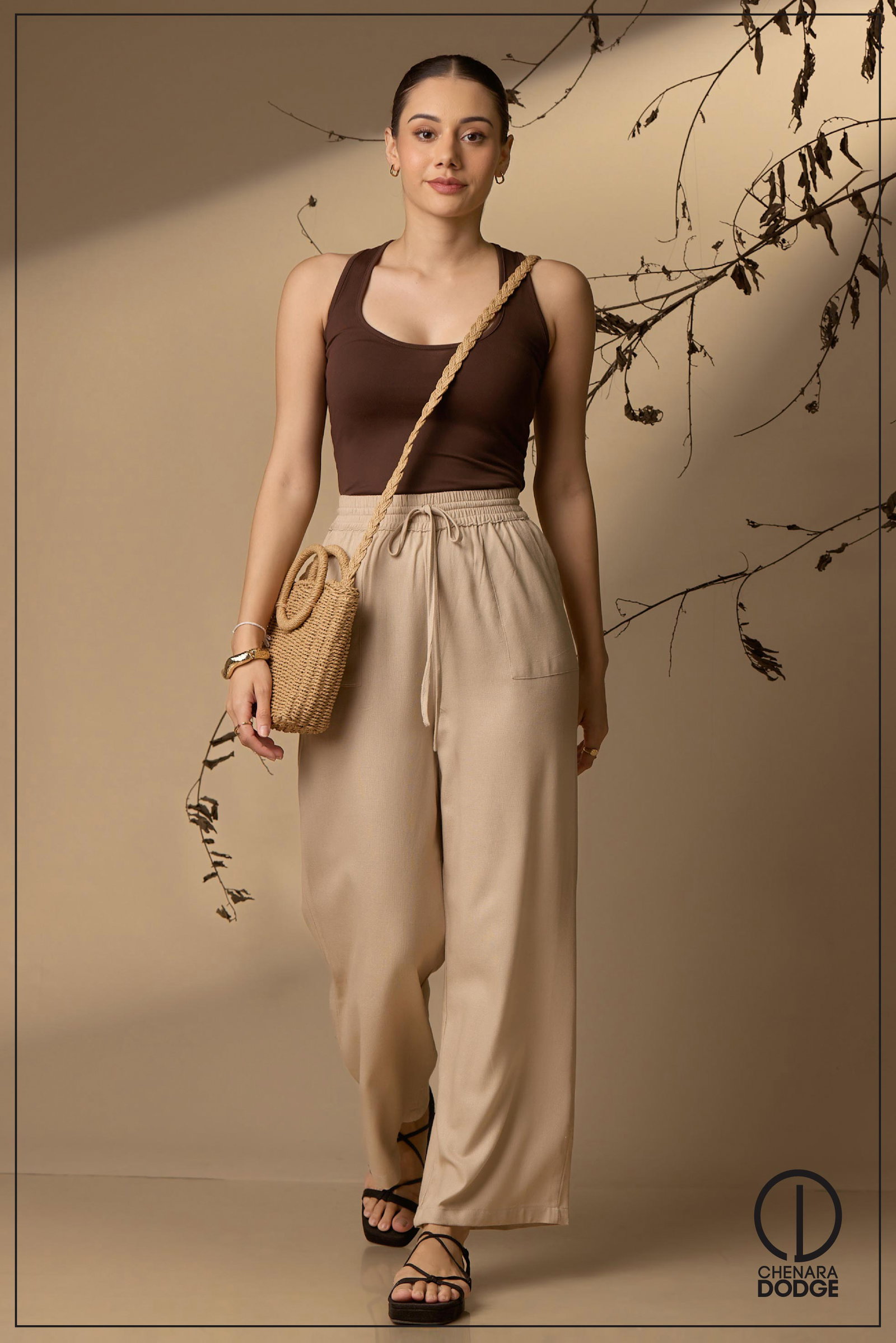 SARAH CASUAL ELASTIC WAIST PANT