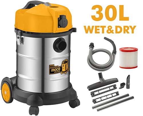 INGCO VACUUM CLEANER 1400W WET AND DRY INDUSTRIAL