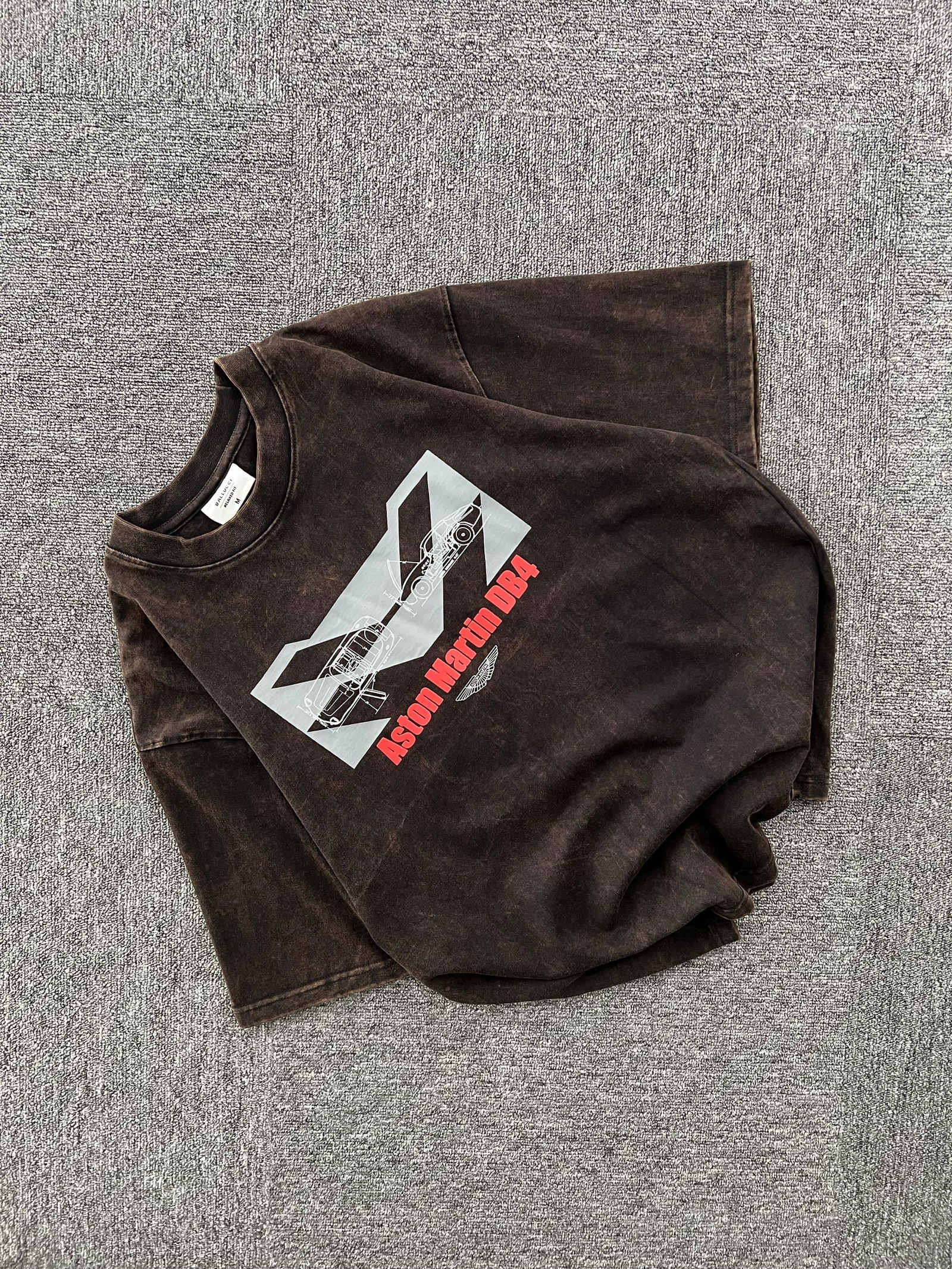 ASTON MARTIN ACID WASHED OVERSIZED TEES