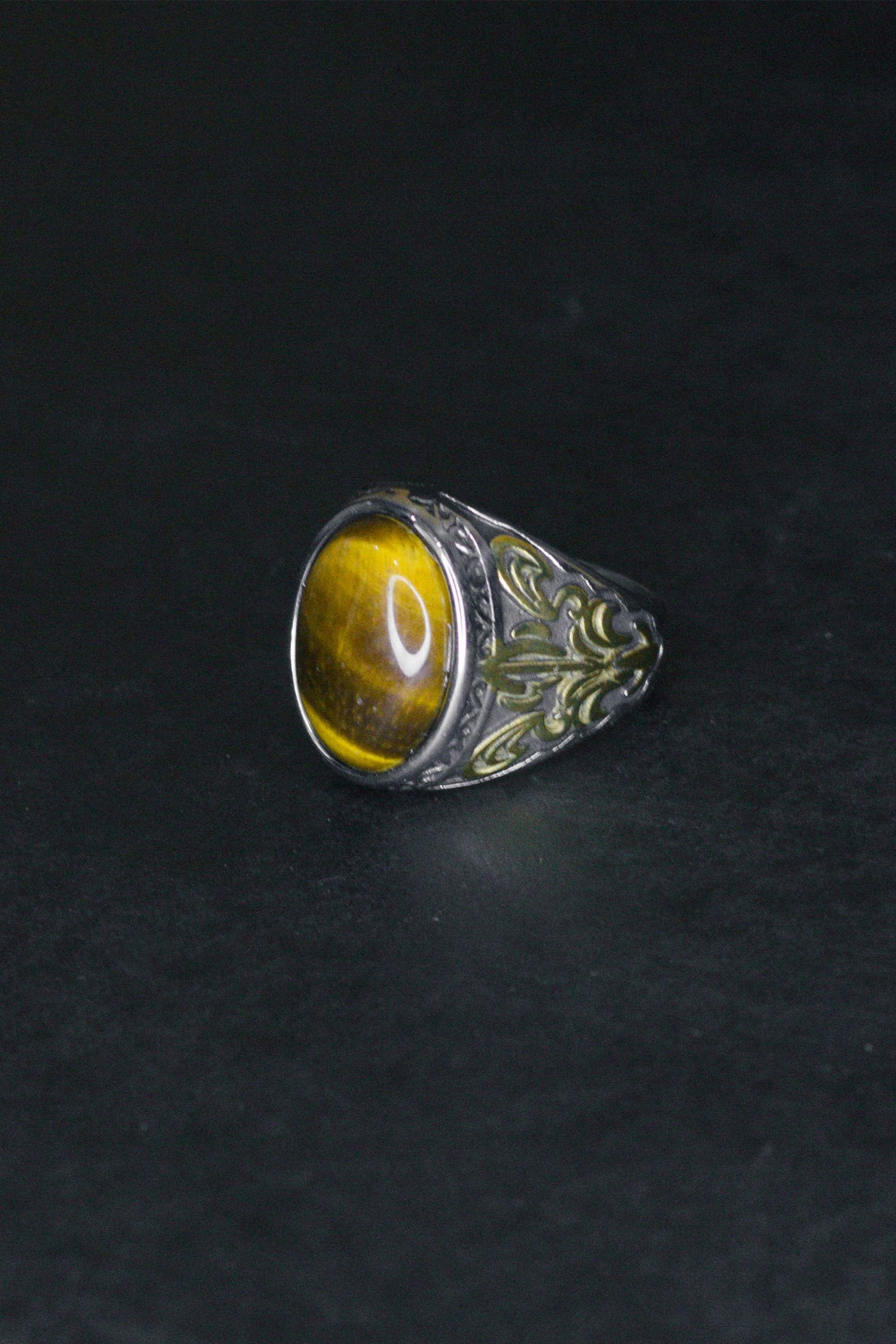 TIGER EYE STONE RING