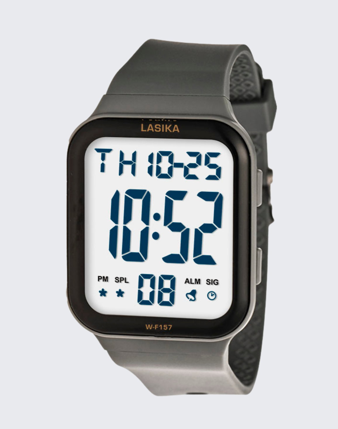 Men's Digital Sports Watch with Stopwatch Alarm Gray