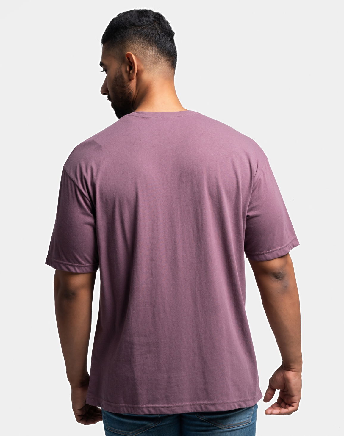 TOM DAVID Men's Crew Neck Oversized T-Shirt